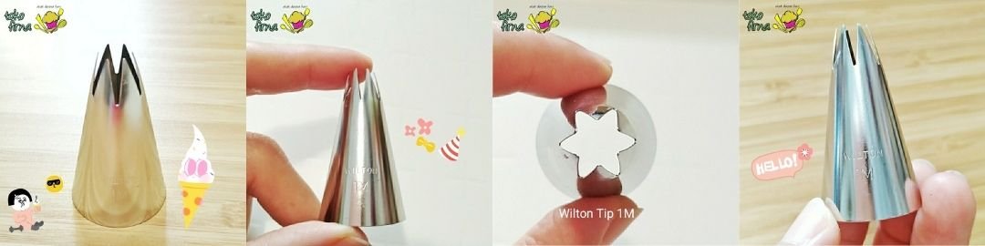 Spuit Kue Wilton nomor 1M atau 2110 – Open Star atau Bintang – Toko Firna